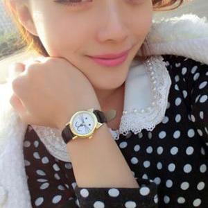 Cute Adorable Cartoon Cat Face Wristwatch Watch [grzxy61500023] on Luulla