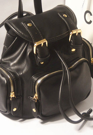 [grzxy6200049]british Style Simple Pure Color Backpack on Luulla