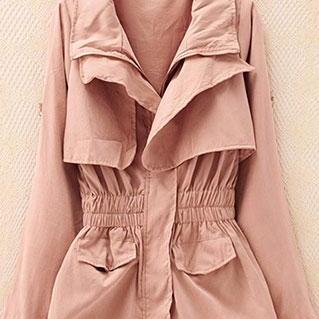 [grzxy6600201]european Ol Style Pure Color Coat on Luulla