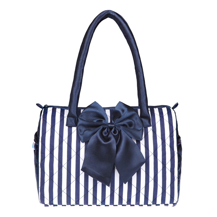 [grzxy6200018]leisure Navy Style Strip Print Diamond Check Bowknot ...